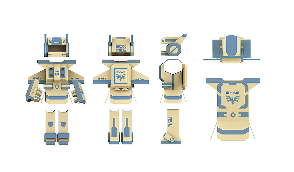 Red Dot Design Award: BOX HERO Wearable Corrugated Paper Toy