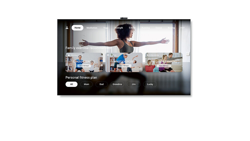 Red Dot Design Award: TCL TV HEALTH HUB – Home Fitness App