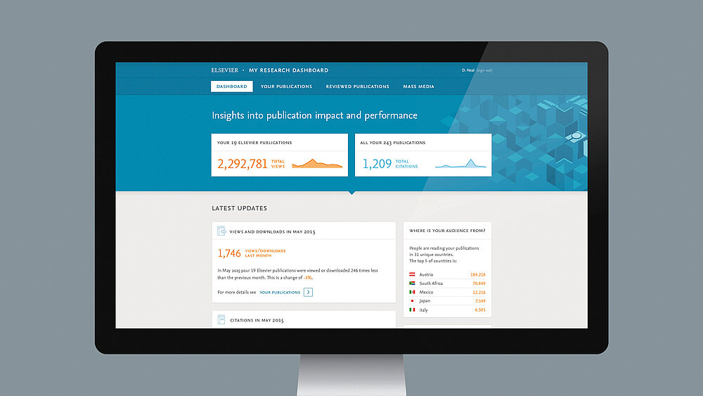 Red Dot Design Award: My Research Dashboard