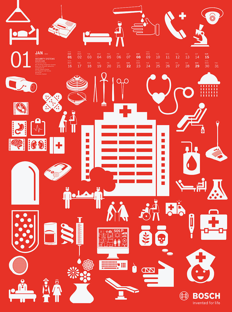 Red Dot Design Award: Bosch 2012 Wall Calendar