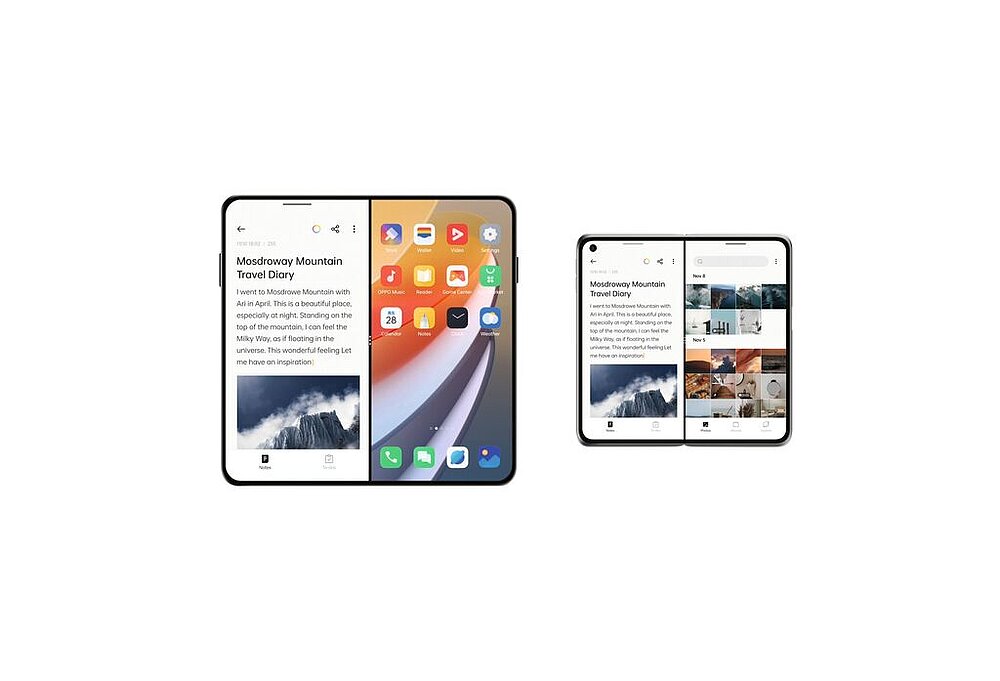 Red Dot Design Award: Two-Finger Split Screen Function
