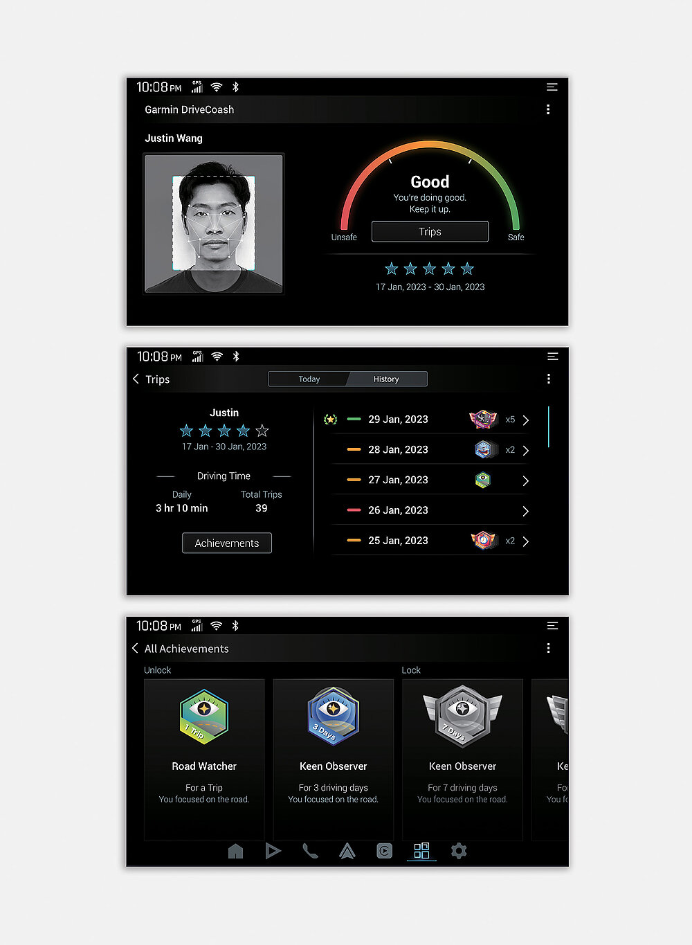 Red Dot Design Award: Garmin DriveCoach: An Interactive Gamified ...