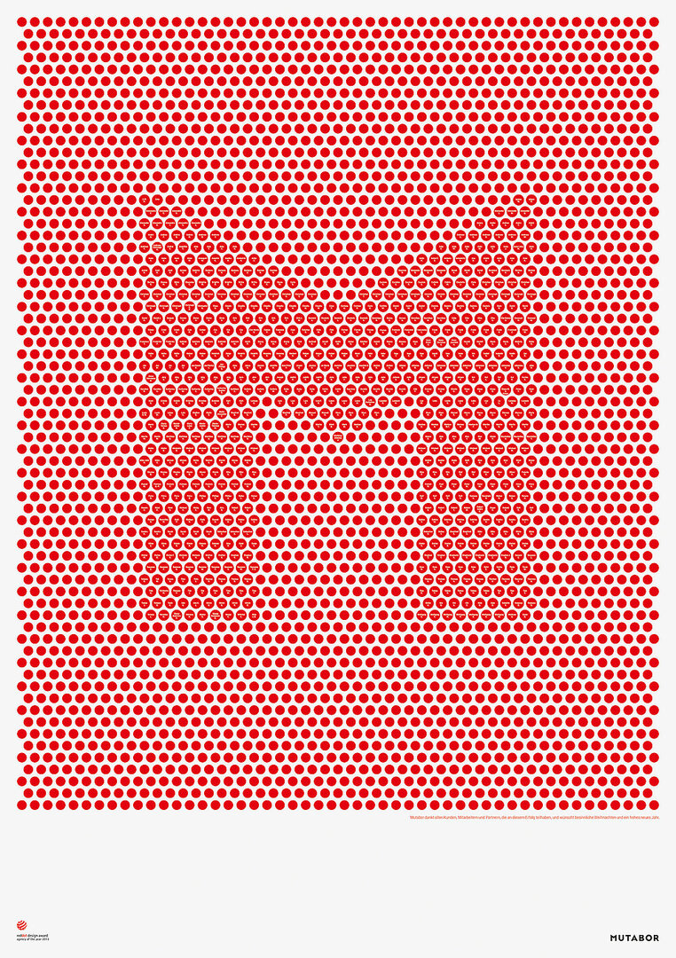Red Dot Design Award: Christmas Mailing Red Dot Poster